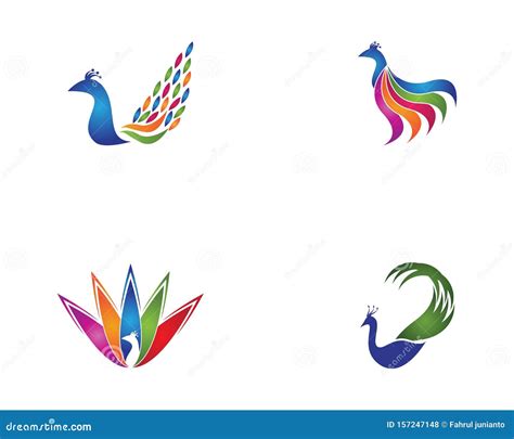 Peacock Icon And Symbol Vector Illustration Stock Vector Illustration
