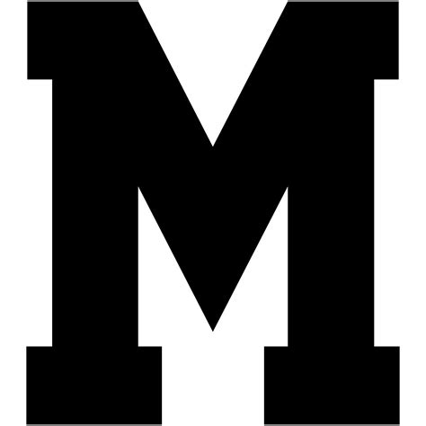 Varsity Letter M Decal Sticker Vinyl Window Laptop College Etsy