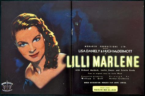 Lilli Marlene Rare Film Posters
