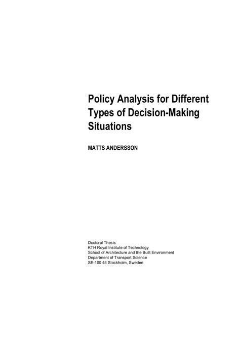 Policy Analysis Template 10 Examples Format Pdf Examples