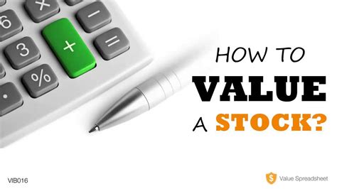 How To Value A Stock Intrinsic Value Vib Youtube