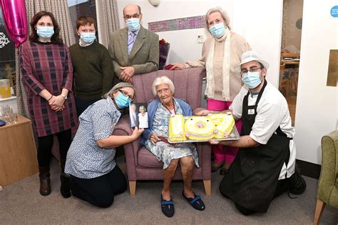 Resident Of Bury St Edmunds Care Home The Martins Celebrates Th Birthday