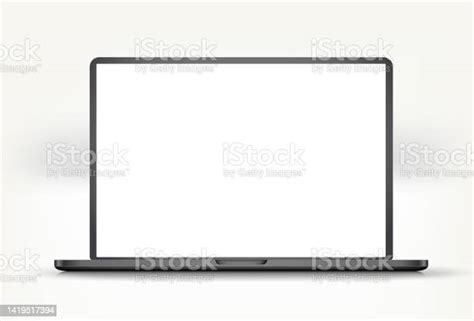 빈 화면이있는 현대 검은 색 노트북 디자인을위한 3d 벡터 모형 0명에 대한 스톡 벡터 아트 및 기타 이미지 0명 3차원 형태 강철 Istock