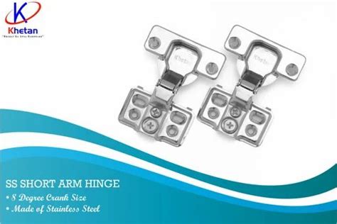 124 Kg Khetan Short Arm Hinge Stainless Steel At Rs 199set In