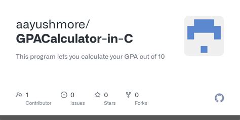 Github Aayushmore Gpacalculator In C This Program Lets You Calculate