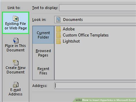 Ways To Insert Hyperlinks In Microsoft Excel Wikihow