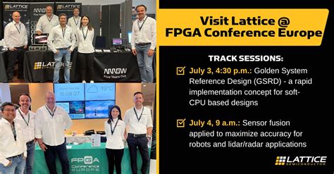 Lattice Semiconductor On Linkedin Great To Be At The Fpga Conference Europe This Week With Arrow…