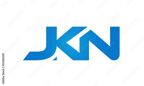 Jkn Letters Joined Logo Design Connect Letters With Chin Logo Logotype
