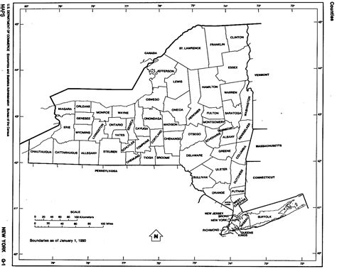 Blank Map Of New York