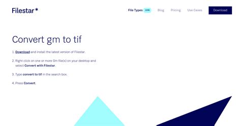 Filestar Convert Gm To Tif