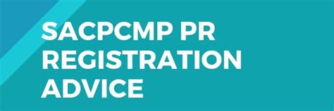 Book Tickets For Sacpcmp Pr Registration Advice Webinar