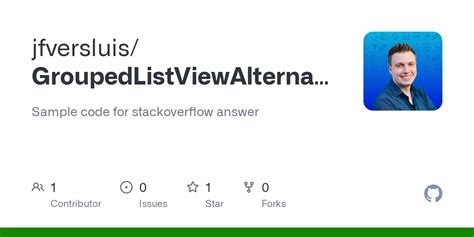 Github Jfversluisgroupedlistviewalternaterowcolor Sample Code For Stackoverflow Answer