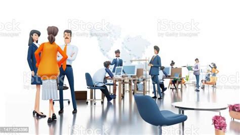 프로젝트에서 협력하고 아이디어를 공유하는 비즈니스 사람들의 그룹 3d 렌더링 그림 3차원 형태에 대한 스톡 사진 및 기타 이미지 3차원 형태 개념 결정 Istock