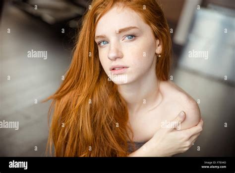 Redhead Cute Serious Hi Res Stock Photography And Images Alamy