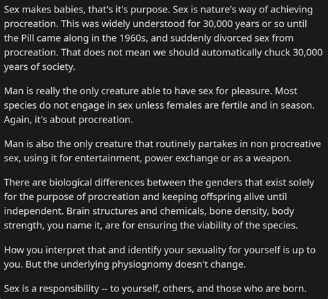 Sex Education Basics From A Forced Birther Sex Is A Responsibility To Yourself Others And