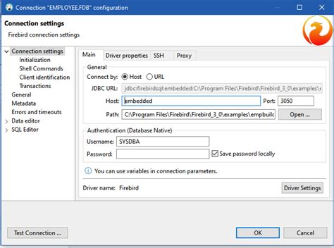 Embedded Firebird File Not Sure This Is A Bug With Dbeaver · Issue