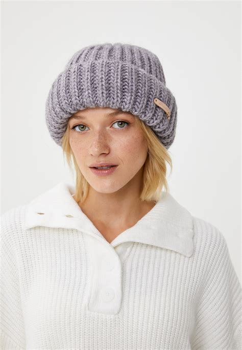 Шапка женская Noryalli 46206 цвет фиолетовый купить за 2450 руб