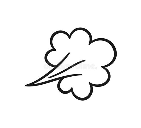 Comic Cloud Bad Stink Balloon Explosion Angry Breath Cloud Of Smoke