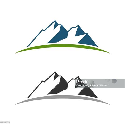 山地向量插圖設計向量 Eps 10向量圖形及更多乾淨圖片 乾淨 互聯網 冒險 Istock