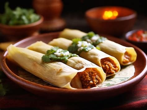 Premium Photo Tamales Mexican Food