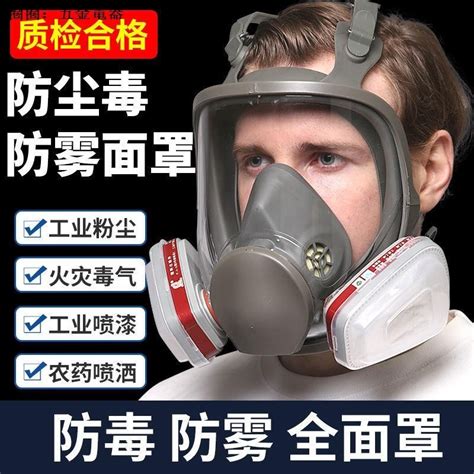 防毒面具全面罩防毒面罩全臉防塵電焊呼吸噴漆防護專用打農藥 蝦皮購物