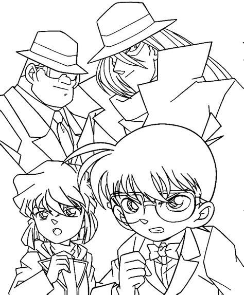 Disegni Da Colorare Disegni Da Colorare Detective Conan I Personaggi