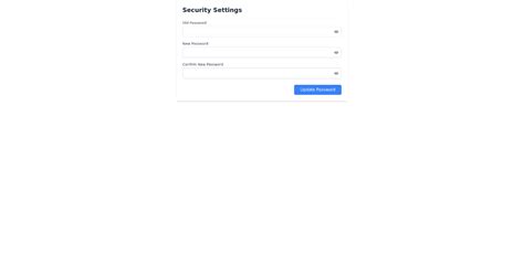Security Settings Free React Tailwind Component