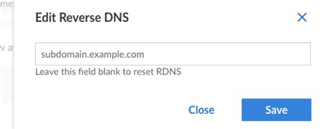 Configure RDNS Reverse DNS On A Compute Instance
