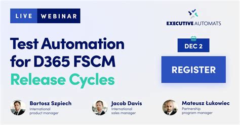 Karolina Pakuła On Linkedin Live Webinar Test Automation For D365 Fscm Release Cycles