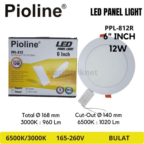 Jual PIOLINE DOWNLIGHT PANEL LED 12WATT 12W 12 WATT INBOW IB BULAT
