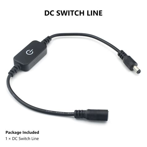 In Lijn Schakelaar Onoff Smart Touch Kabel Zwart Grandado