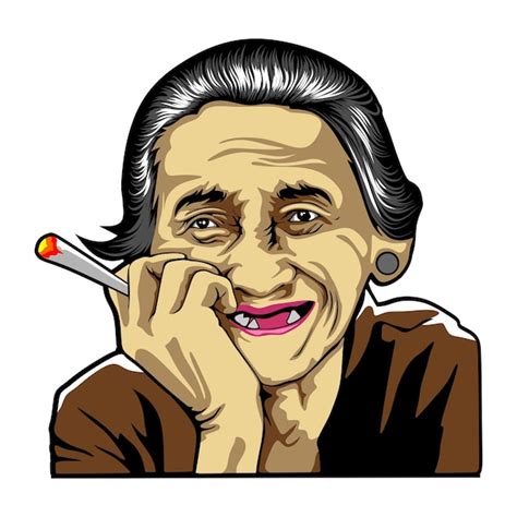 Una Mujer Fumando Un Cigarro Con Un Cigarro En La Mano Vector Premium