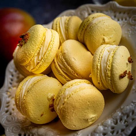 Mango Macarons Ellas Better Bakes