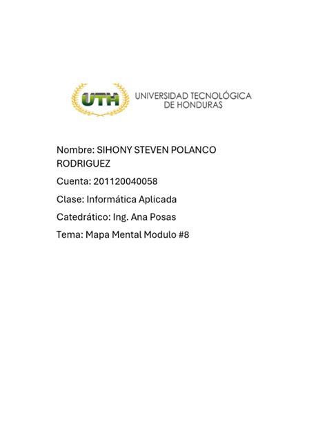 Mapa Mental Modulo 8 Pdf Sistema De Informacion Cadena De Suministro