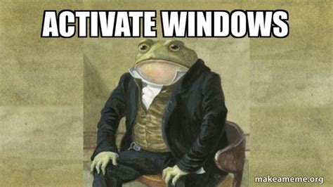 Activate Windows Colonel Toad Meme Generator