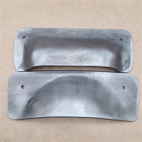 Hand Forged Bin Pull Rustic Hammered Cabinet Hardware Etsy