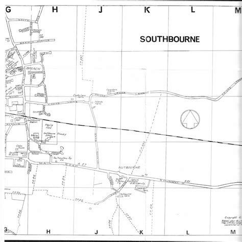 Parish Council Map 1975 Southbourne West Sussex Pictorial History
