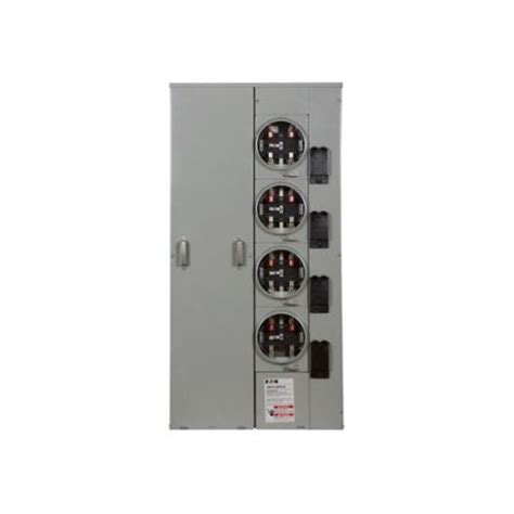 4 Gang 125a 120240v Single Phase Meter Socket With 400a Horn Bypass