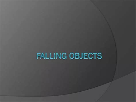 PPT Falling Objects PowerPoint Presentation Free Download ID