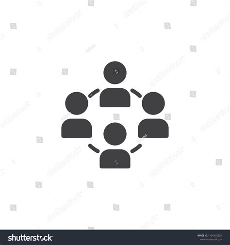 People Connection Vector Icon Human Interaction Stock Vector Royalty Free 1434402251