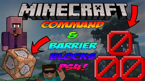 Minecraft Barrier And Command Block Ps4 Tutorial Youtube