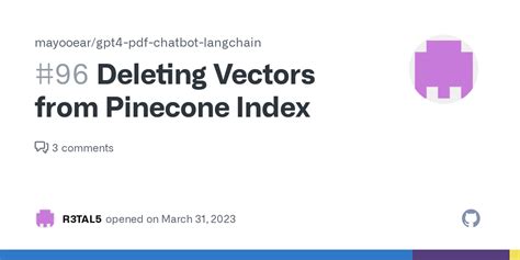 Deleting Vectors From Pinecone Index Issue 96 Mayooear Gpt4 Pdf