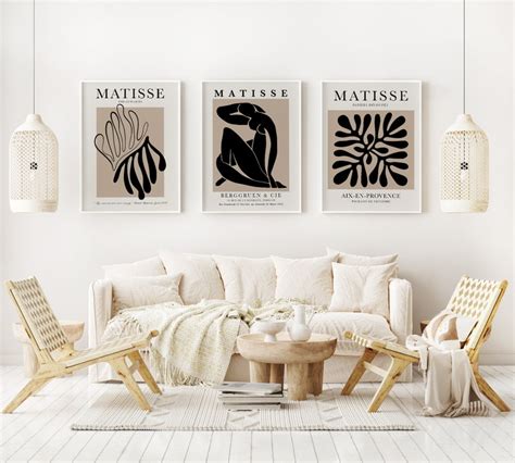 Henri Matisse Cut Outs Blue Nude Set Of 3 Vintage Poster Art Etsy