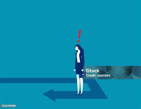 Business Investor Looking At Reverse Direction Pathway Business Turning