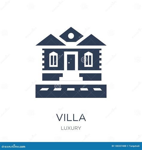 Villa Icon Trendy Flat Vector Villa Icon On White Background Fr Stock