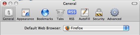 Change The Default Web Browser In Mac OS X