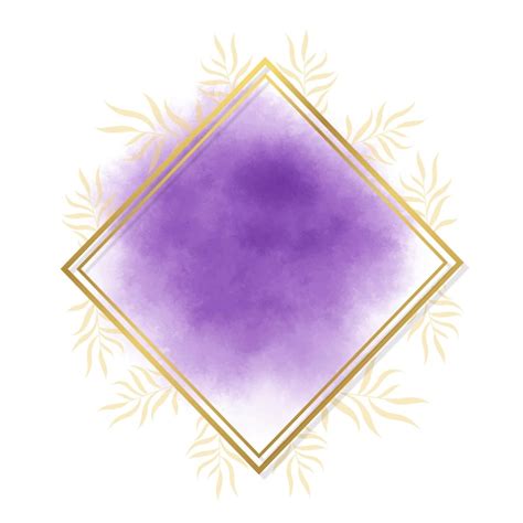 Purple And Gold Program Border Simple Frame Border Vector Art Png
