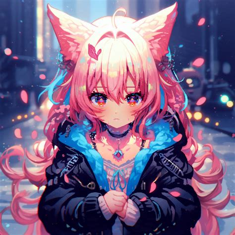 Pink Haired Catgirl By Tuwalg On Deviantart