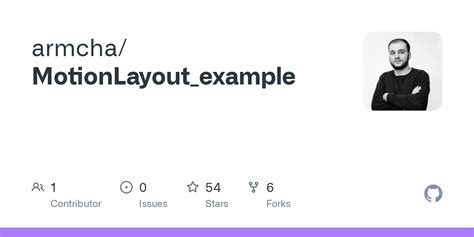 Github Armcha Motionlayout Example