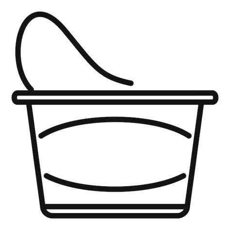 Icône En Plastique Biodégradable Contour Vecteur Eco Recycler Les
